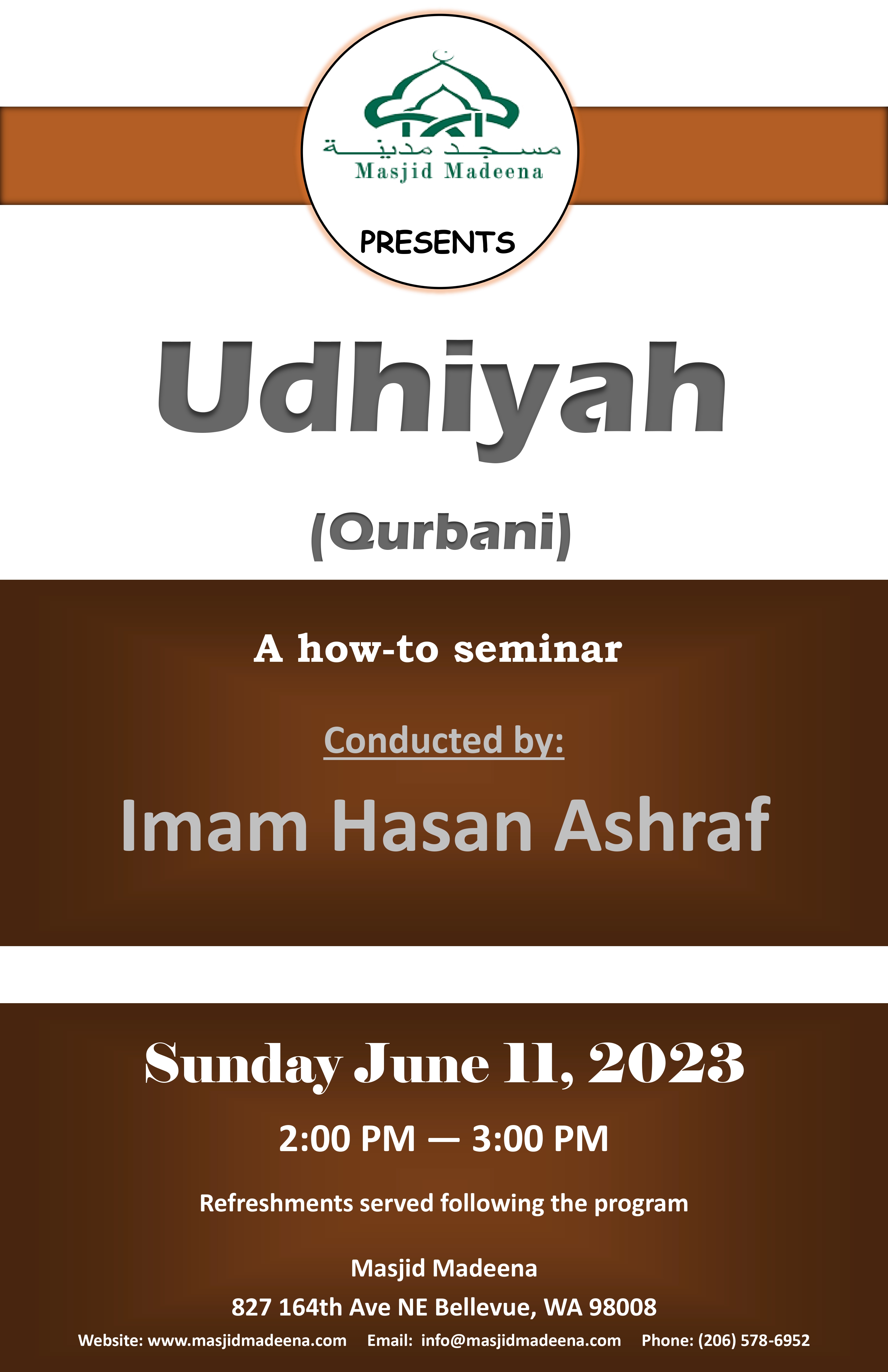 Welcome to Masjid Madeena Islamic Center